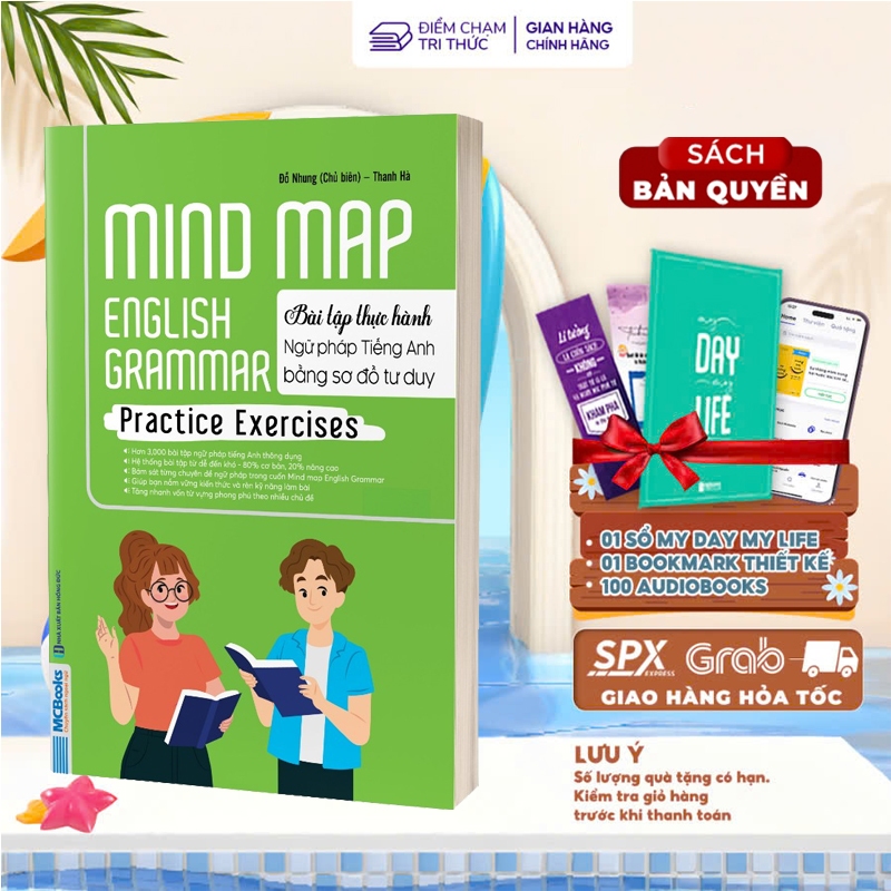 Sách Mind Map English Grammar Practice Exercises – Bài Tập Thực Hành Ngữ Pháp Tiếng Anh Bằng Sơ ...