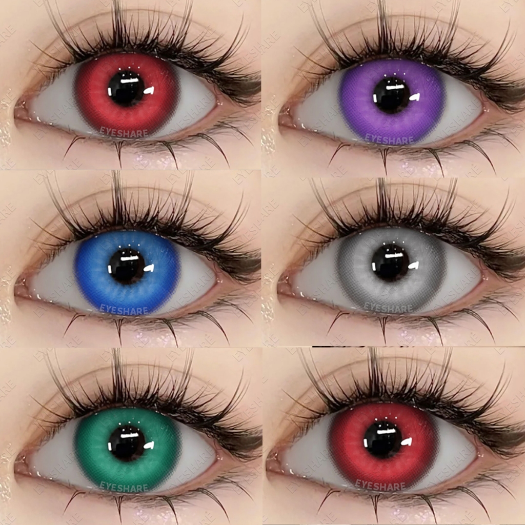 Kính áp tròng NEBULA lens mắt lens cosplay anime lens vàng Đỏ Tham gia ...
