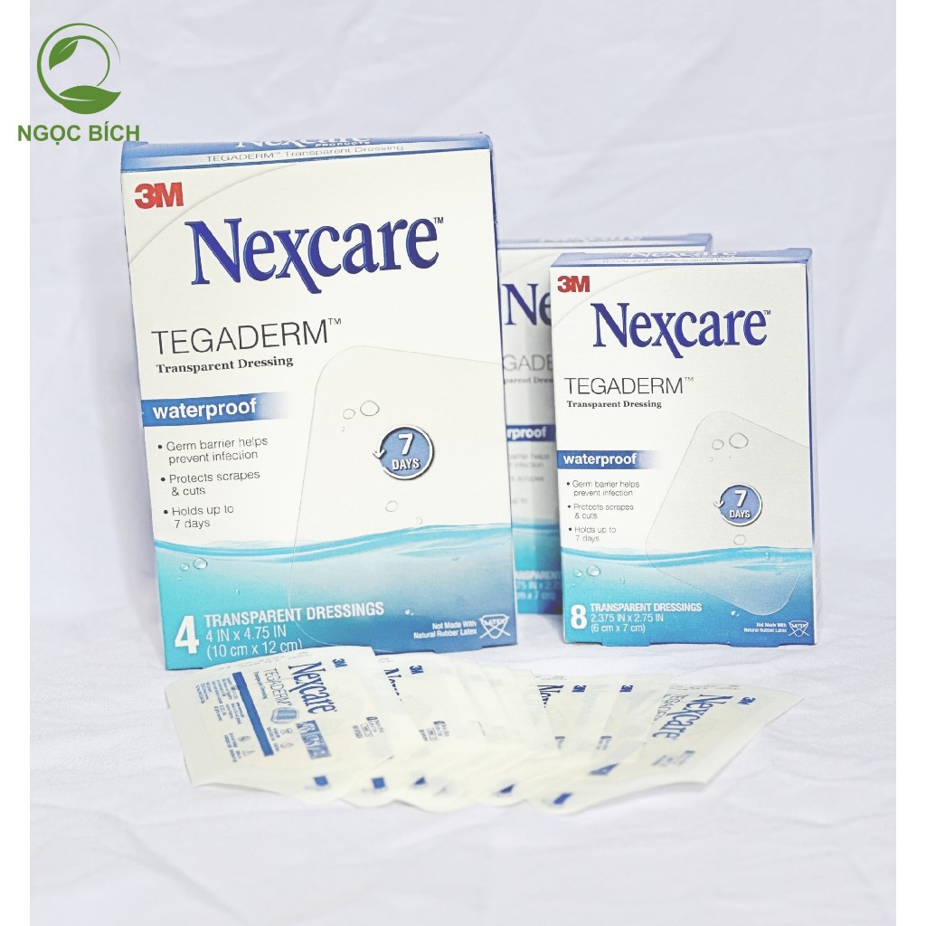 Miếng dán vết thương chống thấm nước trong suốt 10cm x 12cm Nexcare 3M ...