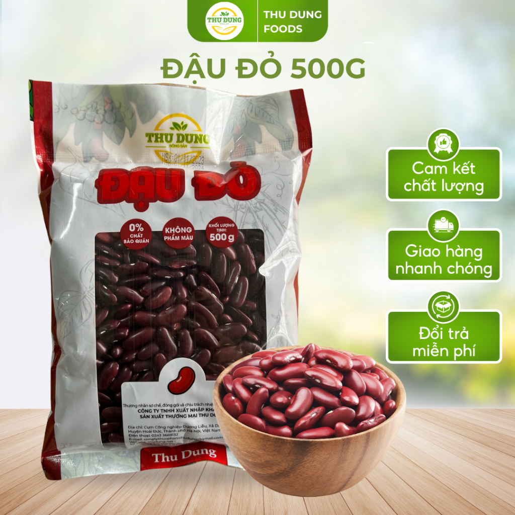 Đậu Đỏ Khô Thu Dung 500g Loại 1 Cao Cấp To Tròn Hạt - Đỗ Đỏ Thu Dung ...