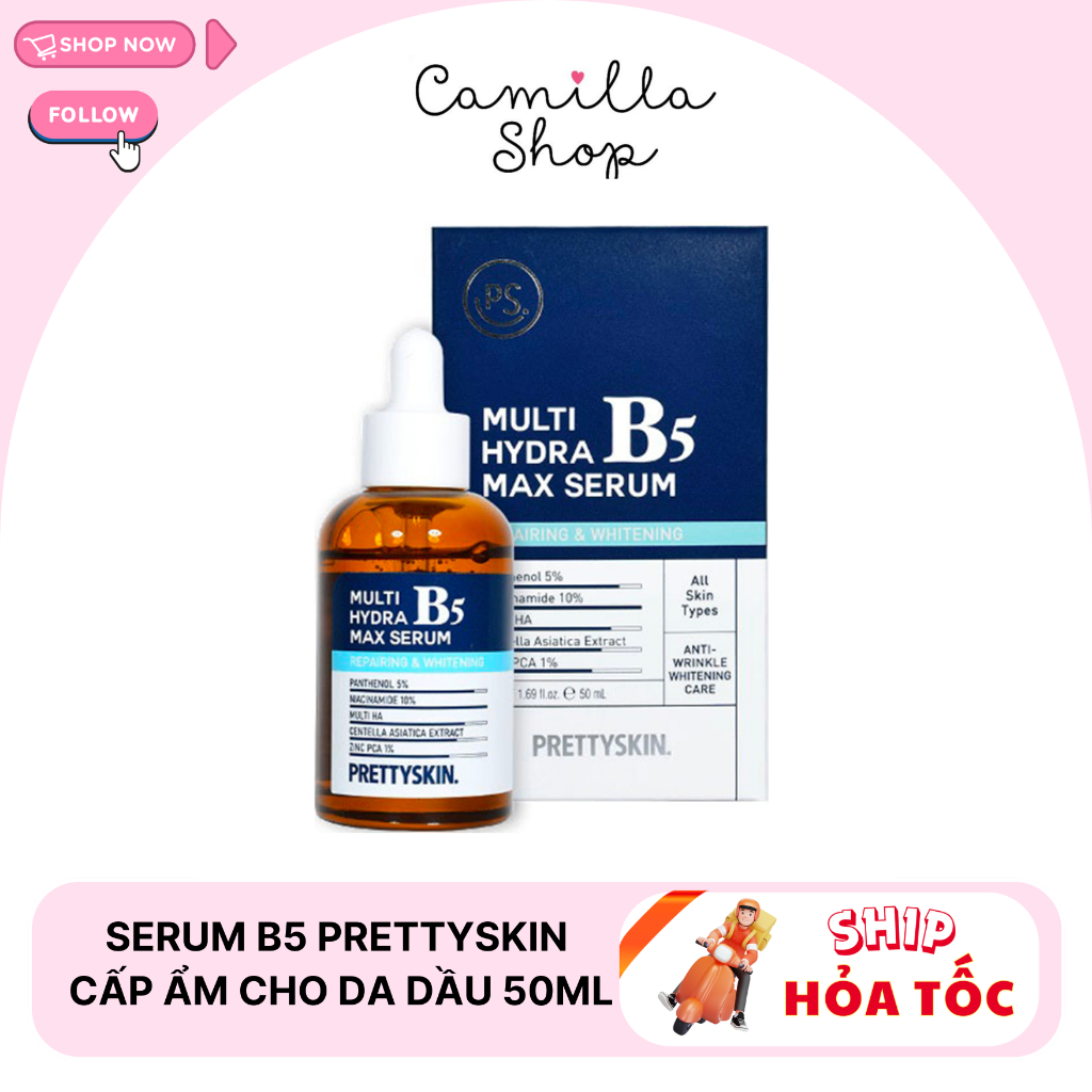 Serum B5 Pretty Skin Multi Hydra B5 Max Phục Hồi Dành Cho Da Dầu Mụn ...
