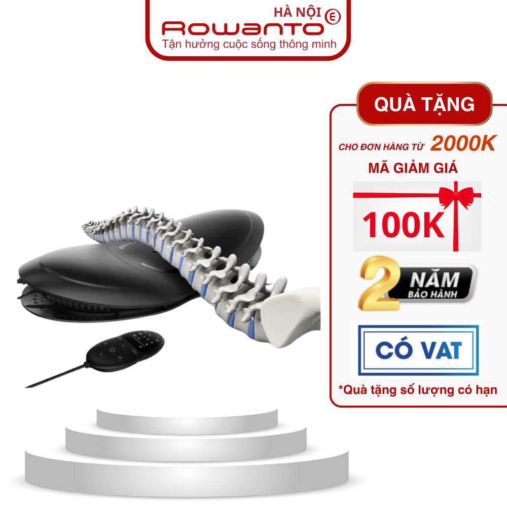 Máy massage lưng ROWANTO DT08, hỗ trợ cải thiện thoát vị đĩa đệm, kéo giãn cột sống, bảo hành 12 ...