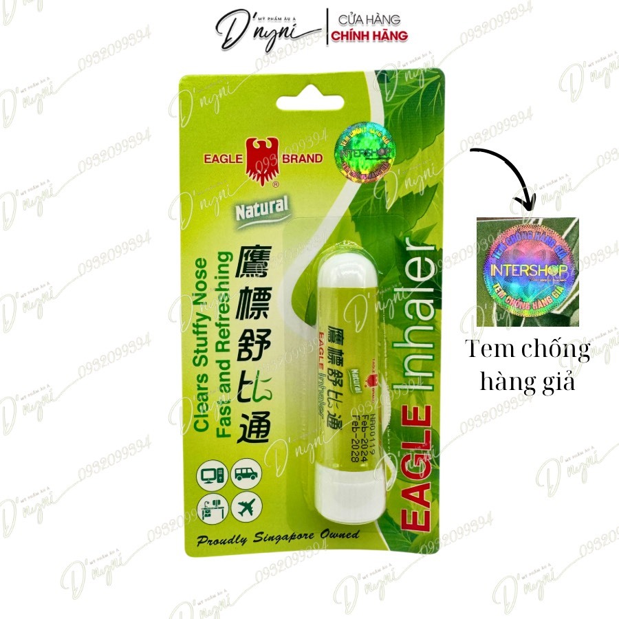 Ống Hít Mũi Con Ó Singapore Eagle Inhaler Giúp Giảm Sổ Mũi, Nghẹt Mũi ...