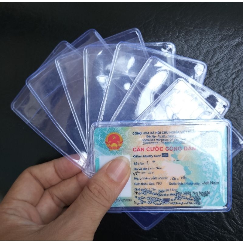 ( 200 CÁI ) bọc chống xước chip CCCD, trong suốt có nắp | Shopee Việt Nam
