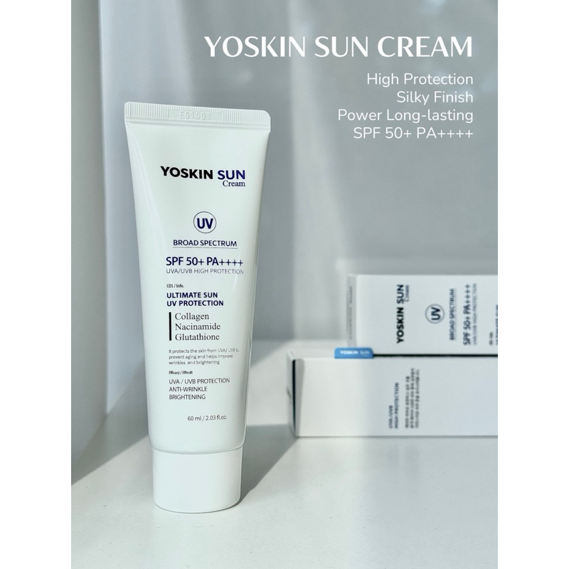 KEM CHỐNG NẮNG YOSKIN SUN CREAM - NÂNG TONE PHỔ RỘNG 3in1 (Collagen ...