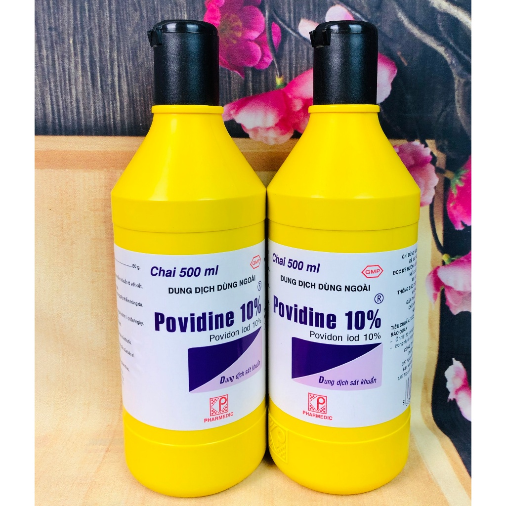 Dung dịch sát trùng Povidine 500ml/1chai – Cồn đỏ sát khuẩn ngoài da ...