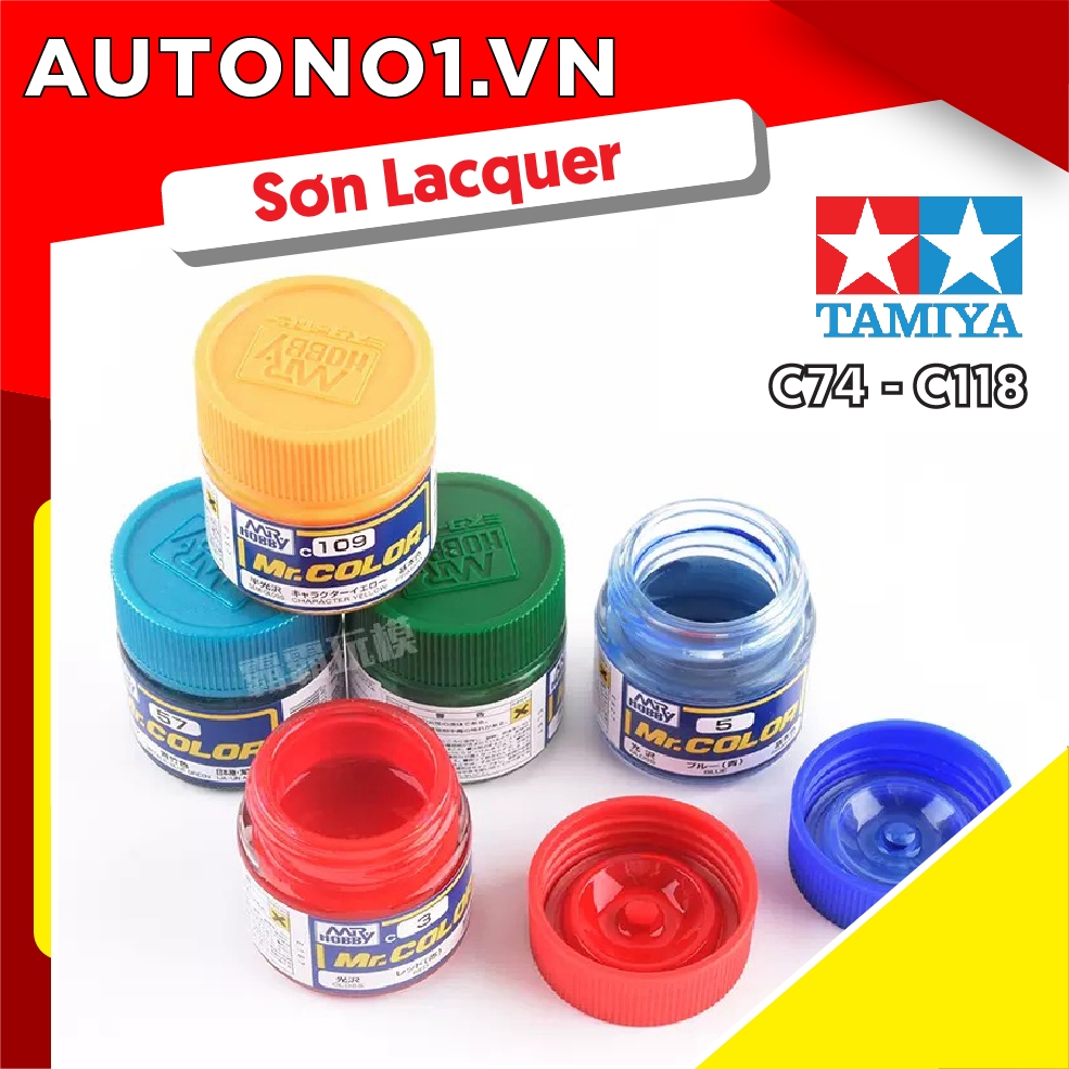 Lacquer ( C74 ~ C118 ) sơn mô hình cho xe mô hình, gundam, figure ...