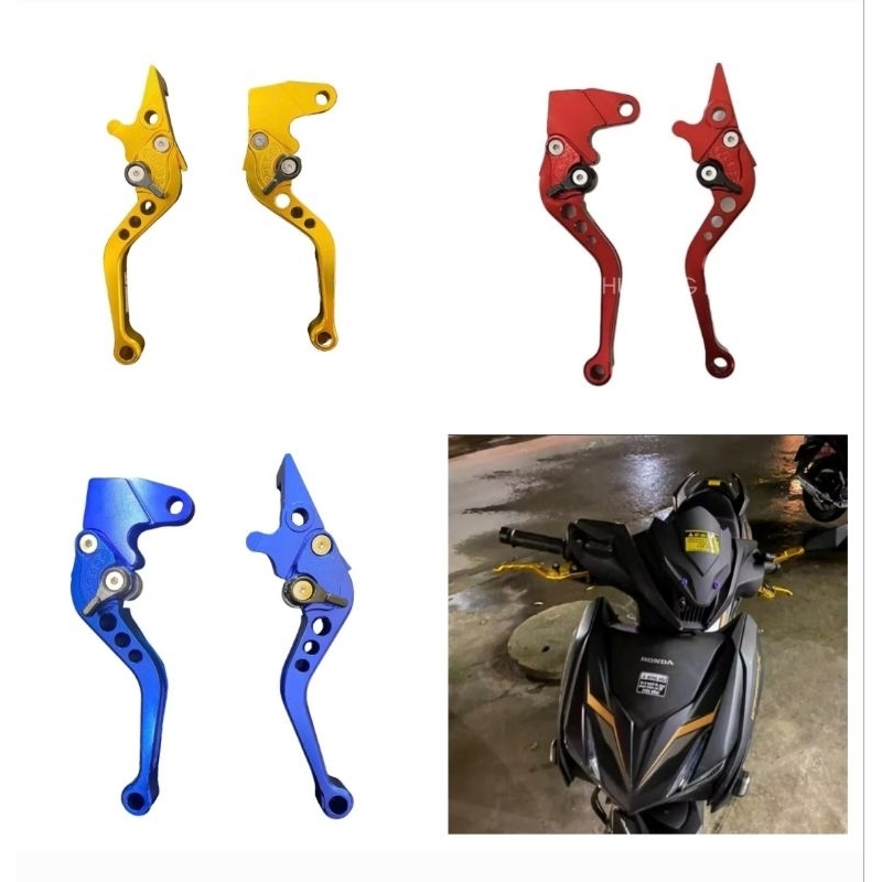 Bộ tay thắng kiểu nhôm màu CNC chỉnh 6 số xe WINNER, WINNER X 2019 trở ...