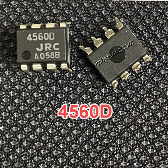 5 con Ic khuếch đại thuật toán cắm JRC4560D 4560D 4560 DIP-8 mới ...