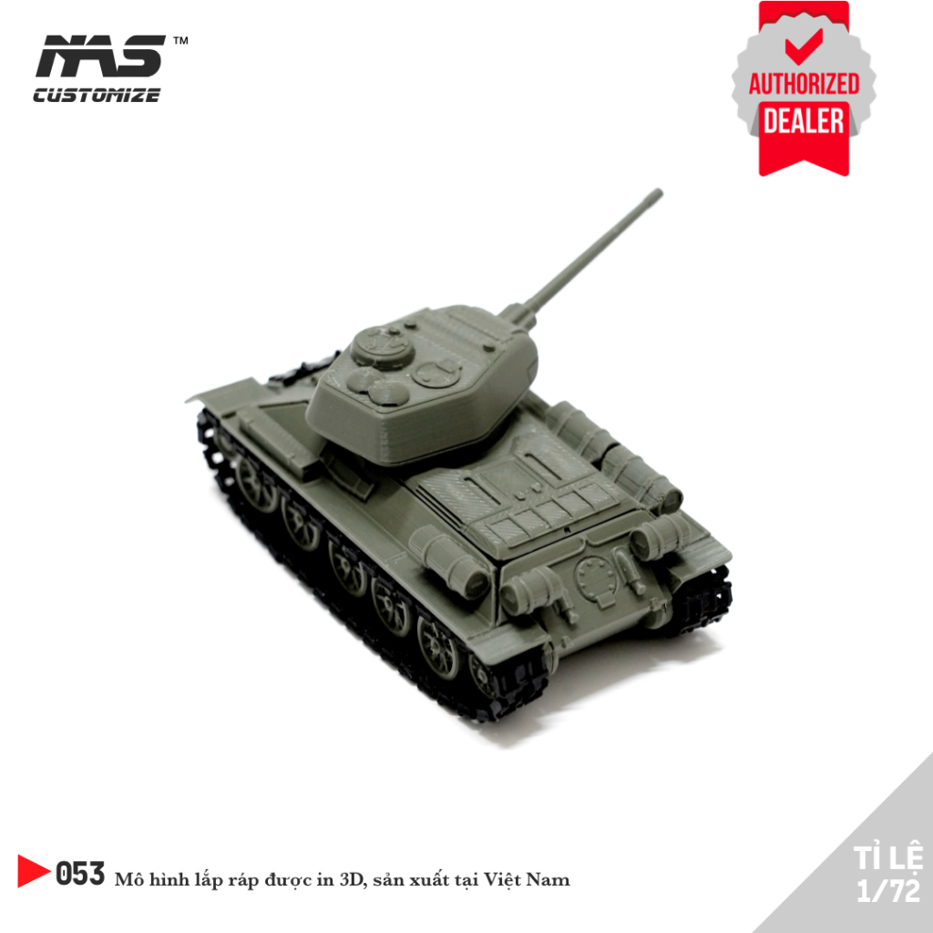 [NAS] Mô hình lắp ráp xe tăng Nga T-34-85 1/72, Mô hình quân sự xe tăng Nga T34 85 tỉ lệ 1/72 ...