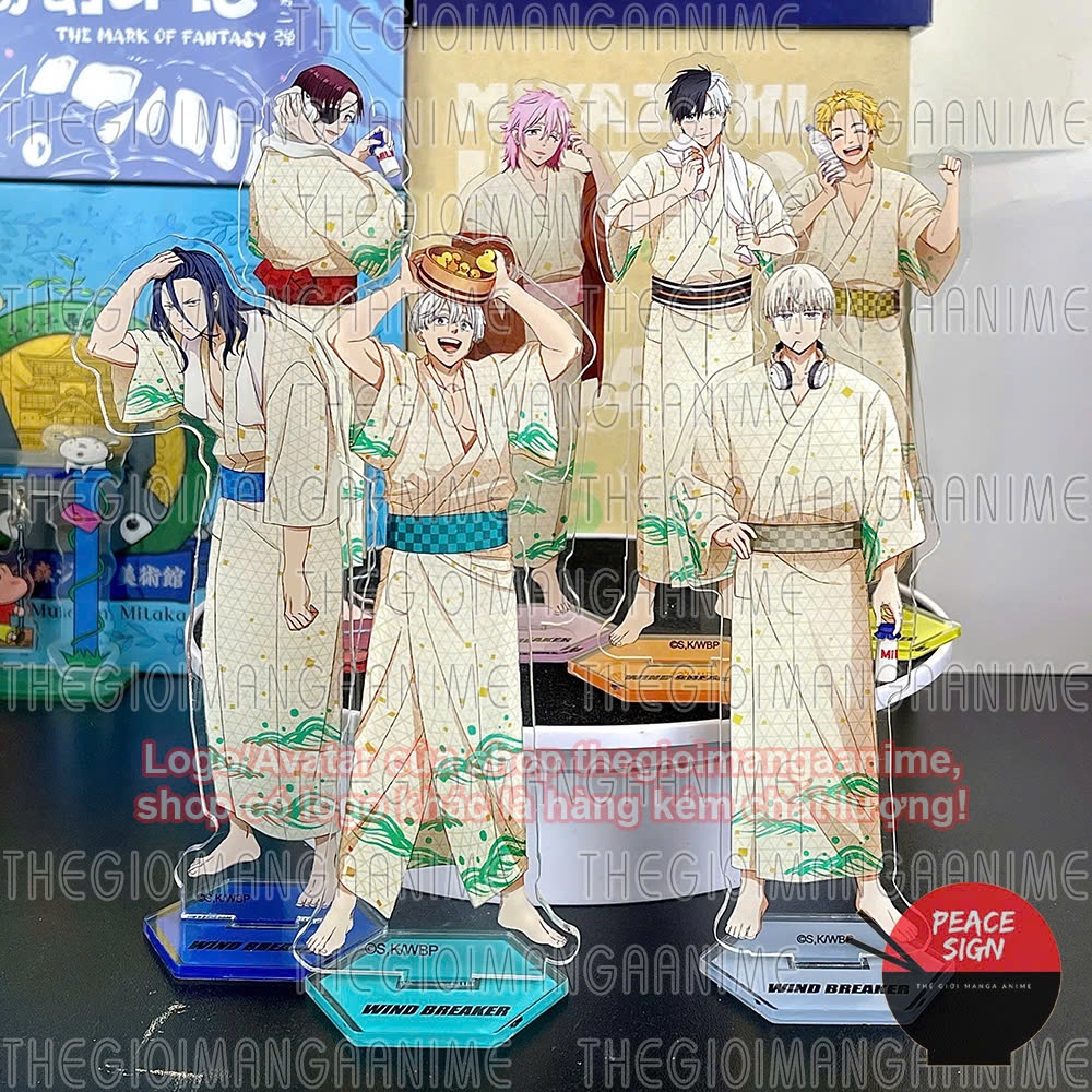 (NGHỈ DƯỠNG) Standee WIND BREAKER mô hình tượng acrylic anime mica ...