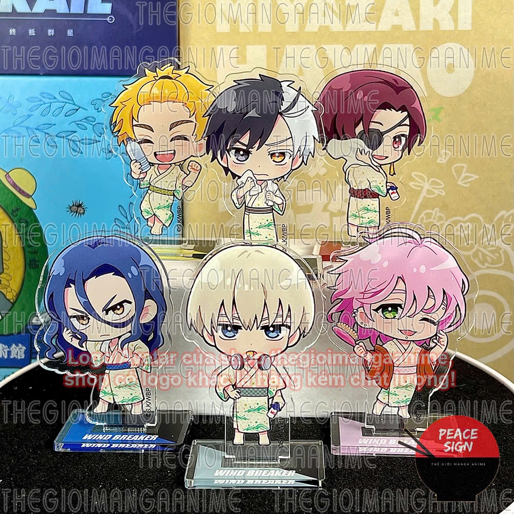(NGHỈ DƯỠNG) Standee 8CM WIND BREAKER mô hình tượng acrylic anime mica ...
