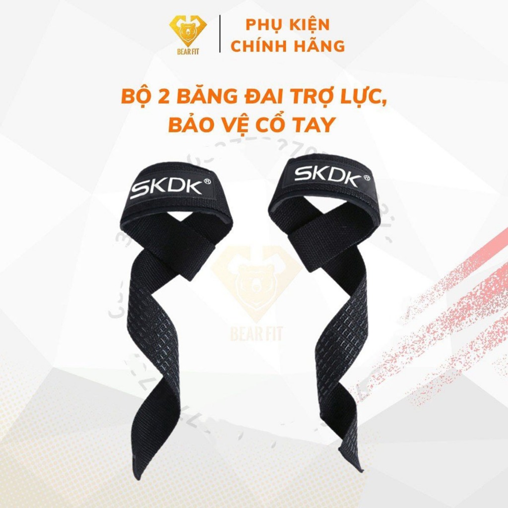 Bộ 2 Băng đai trợ lực, bảo vệ cổ tay khi nâng tạ, đu xà cho nam và nữ ...