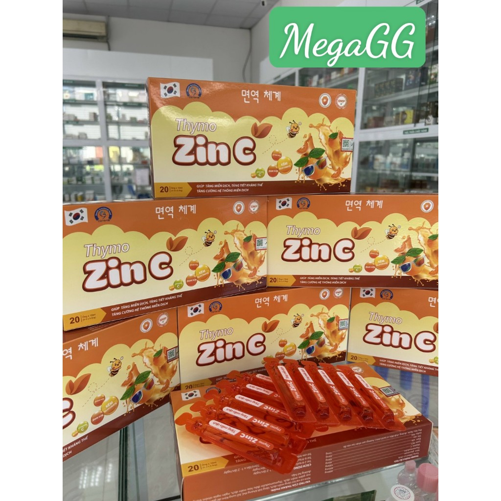 Siro kẽm ống cho trẻ từ 2 tuổi Thymo Zinc Kẽm Gluconat + Vitamin C ...