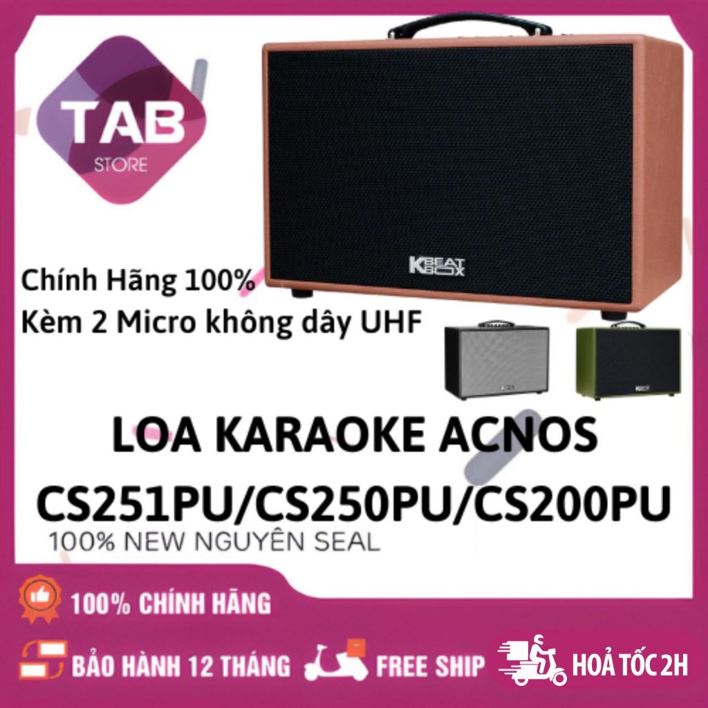 Loa Karaoke ACNOS CS250PUW CS251 CS250 CS200 Chính Hãng - Bảo Hành 12 Tháng | Shopee Việt Nam