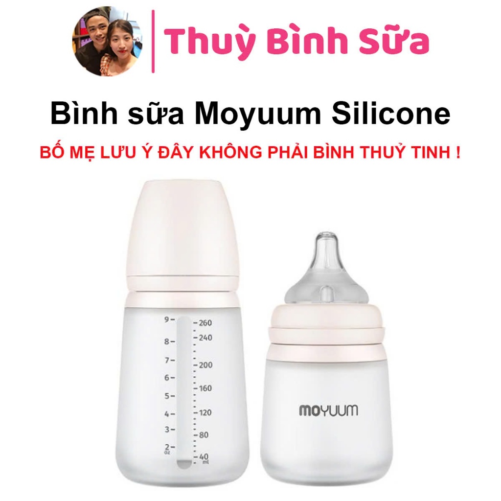 Bình sữa Moyuum Silicon 160ml/260ml chính hãng | Shopee Việt Nam