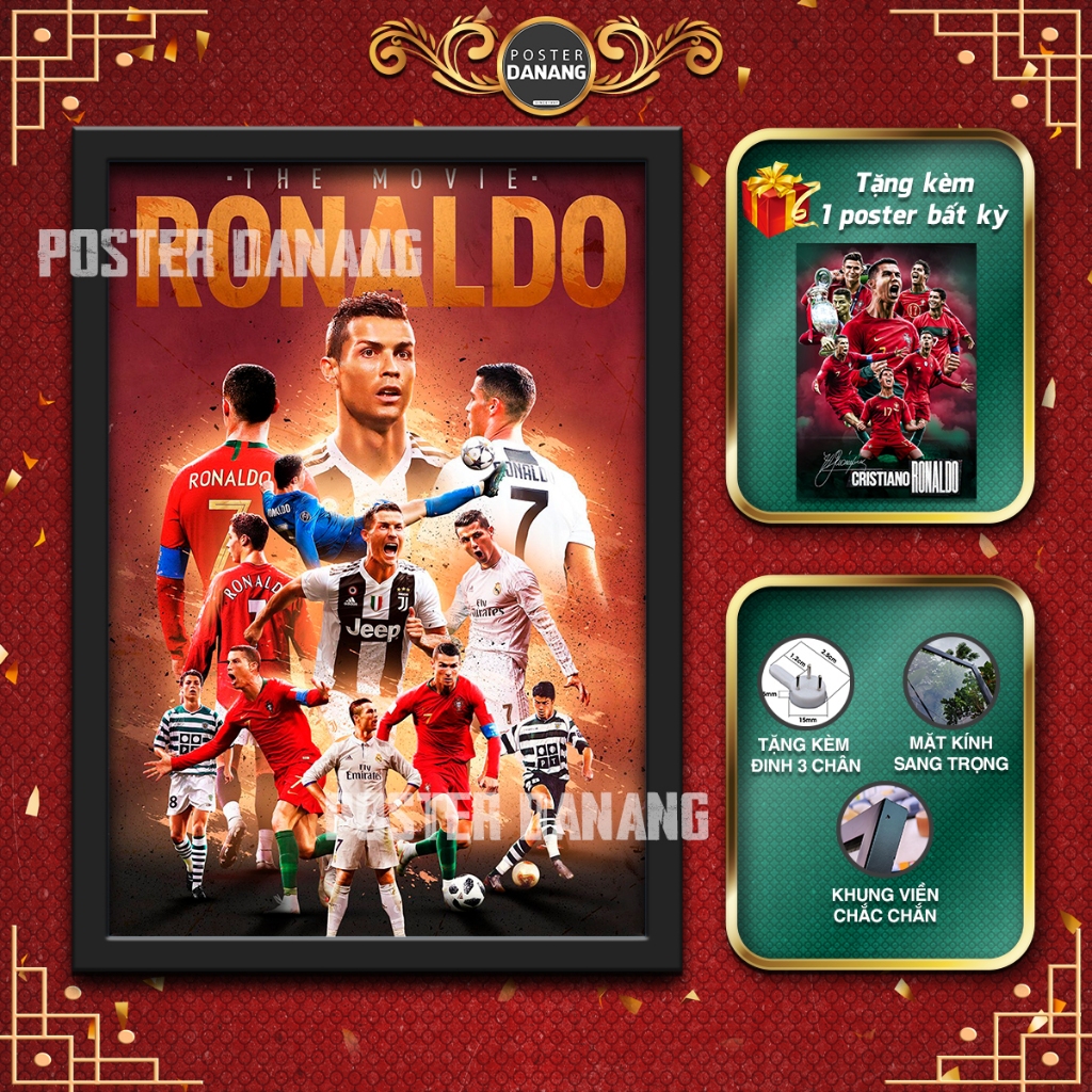 POSTER RONALDO ALL TEAM - KHUNG ẢNH RONALDO TREO TƯỜNG - POSTER RONALDO ...