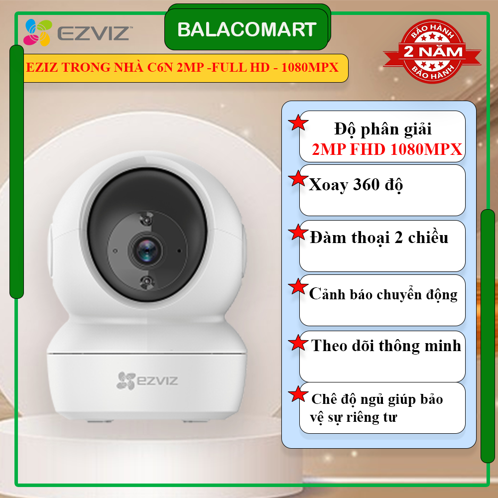Camera WIFI trong nhà xoay 360 Ezviz C6N, H6C PRO, H7 đàm thoại 2 chiều theo dõi thông minh ...