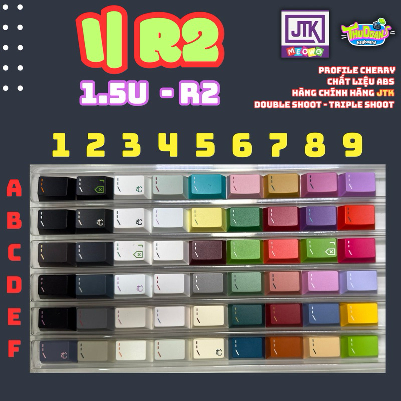 Keycap JTK | ALPHA R2 | Keycap lẻ | Mod JTK | Hàng grab | Double shoot ...
