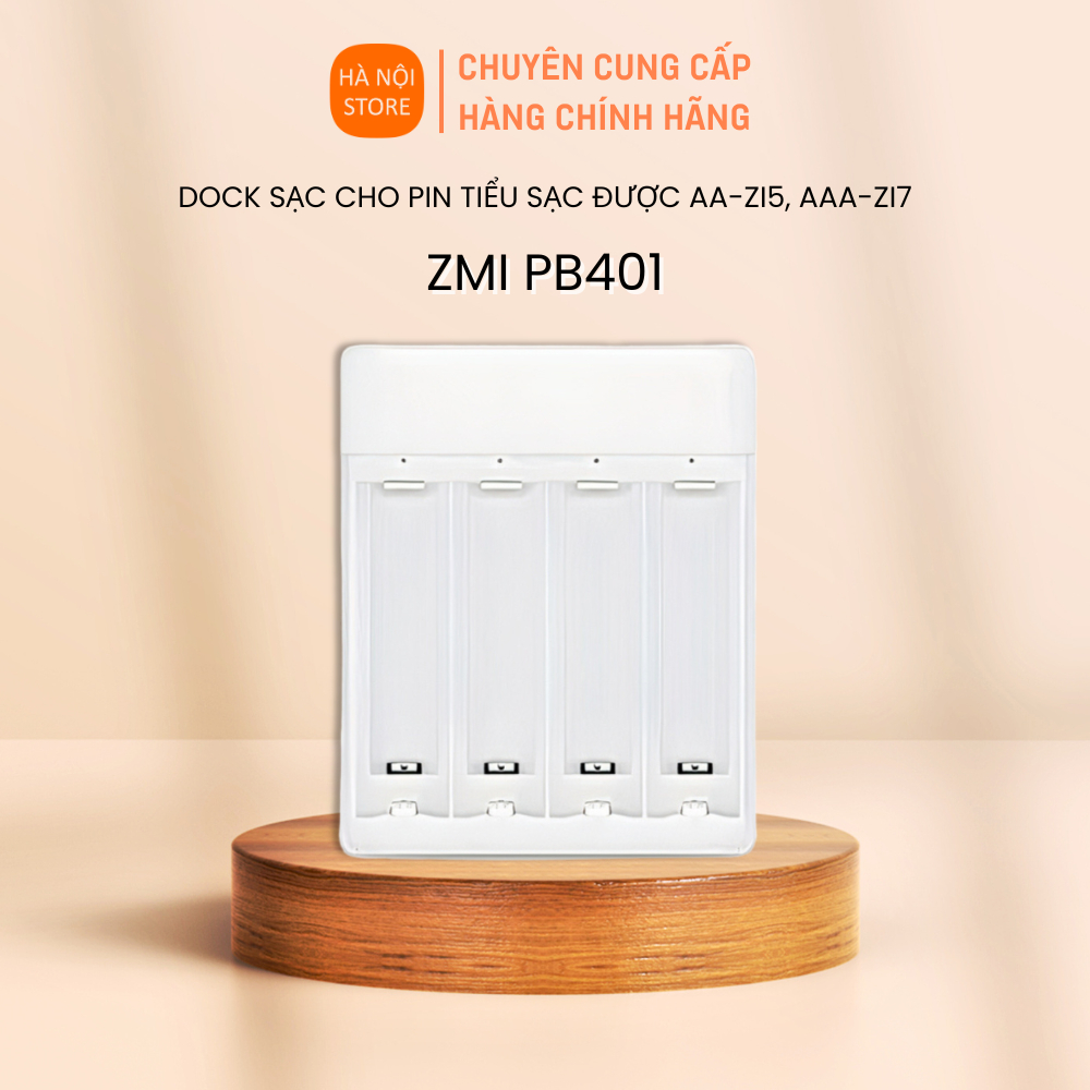 Dock sạc cho pin tiểu sạc được AA-ZI5, AAA-ZI7 Xiaomi ZMI PB401 (KHÔNG KÈM PIN) | Shopee Việt Nam