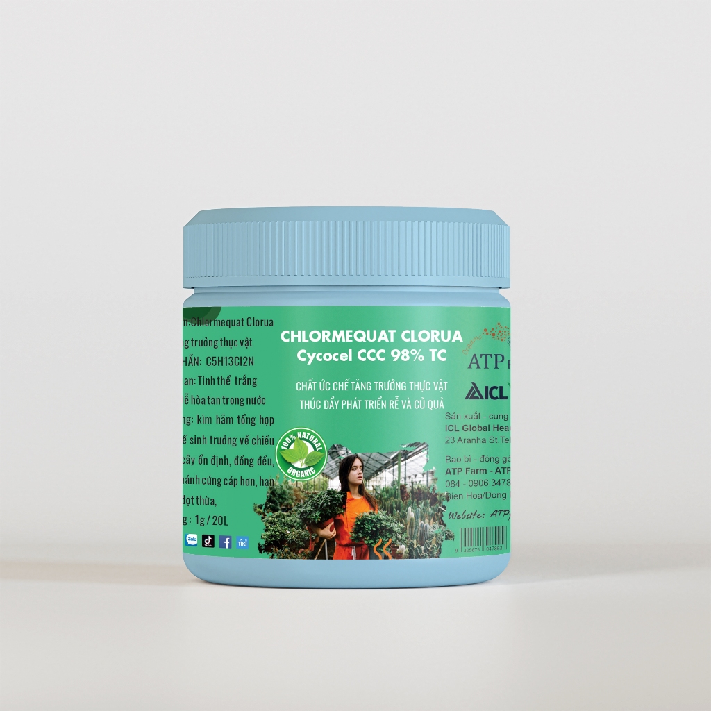 ATP Farm - Chlormequat Clorua 98% : Hủ 50g - 100g Chất ức chế sinh ...