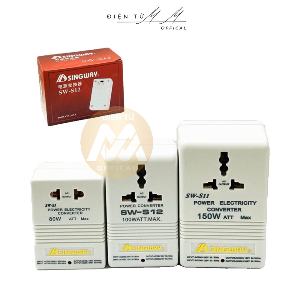Biến áp đổi nguồn 220V ra 110V (110V ra 220V ) 80/100/150W Singway | Shopee Việt Nam