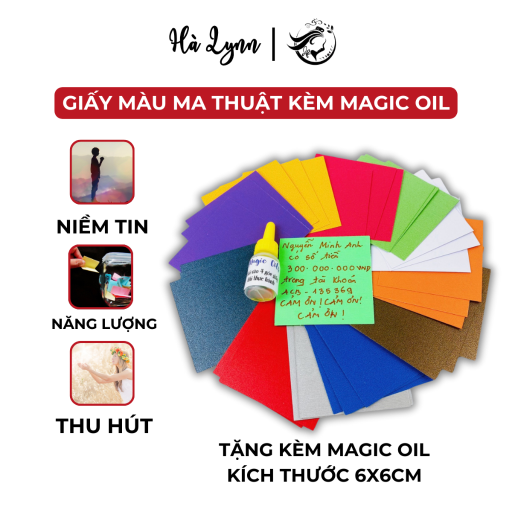 Giấy Màu Ma Thuật (Kèm Magic Oils) - Magic Paper Thực Hành Luật Hấp Dẫn ...