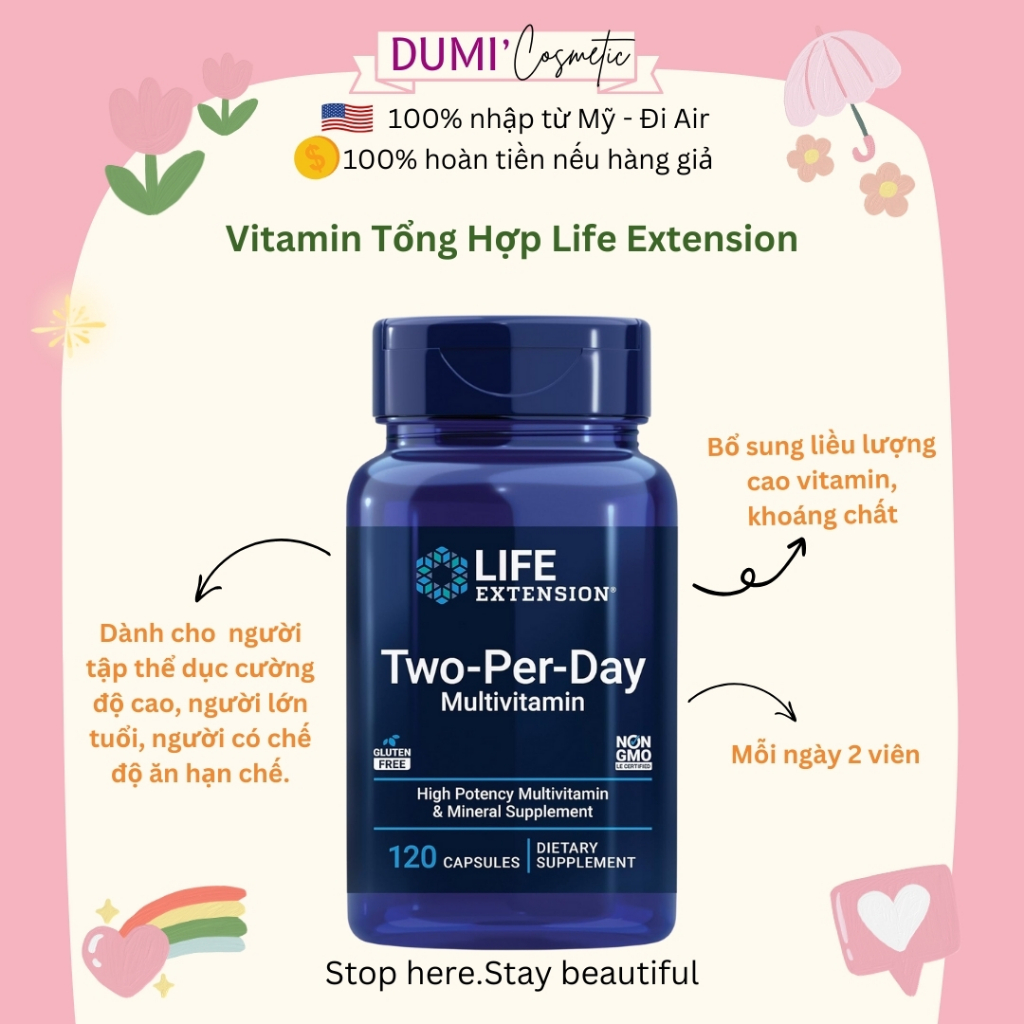 Vitamin Tổng Hợp Life Extension Two-per-day Multivitamin | Shopee Việt Nam