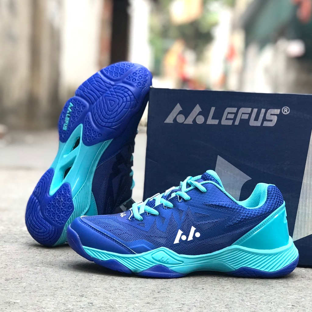 Giày cầu lông, bóng chuyền Lefus L028 Xanh, đen, trắng vàng - Giày Picleball Lefus | Shopee Việt Nam