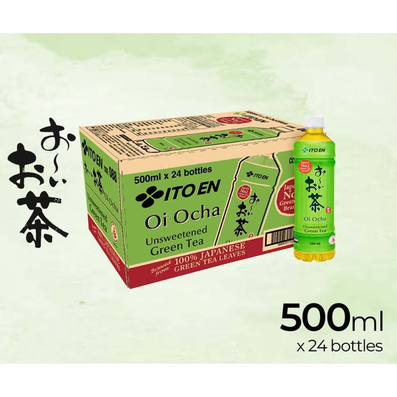 Thùng nước uống trà xanh Oi Ocha Itoen 24 chai 500ml | Shopee Việt Nam