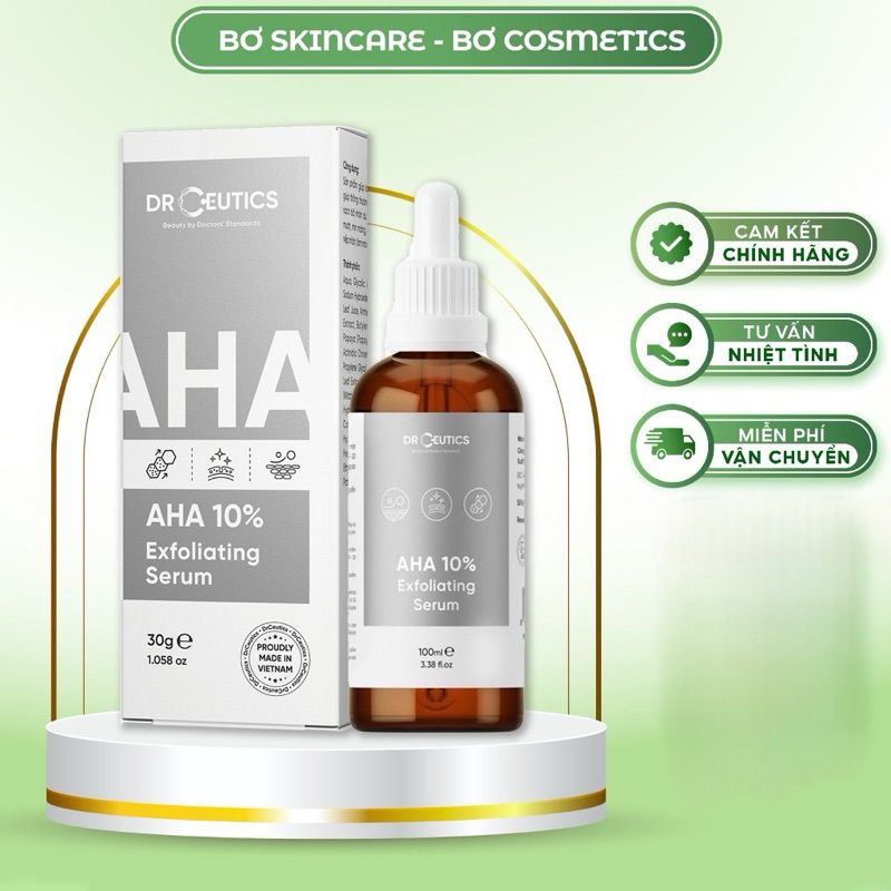 Dung Dịch AHA DrCeutics Tẩy Da Chết Làm căng bóng da Và Chống Lão Hóa Da | Shopee Việt Nam