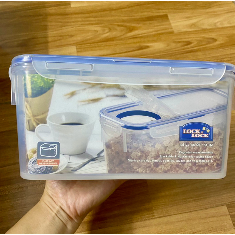 Hộp đựng thực phẩm đa năng Lock & Lock Slender HPL711F 1.5 mL | Shopee ...