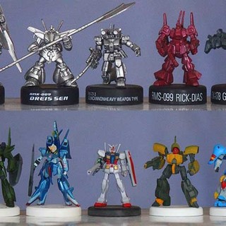 Mô hình gundam mini figure selection bandai tỷ lệ 1/400 size 4-5cm ...
