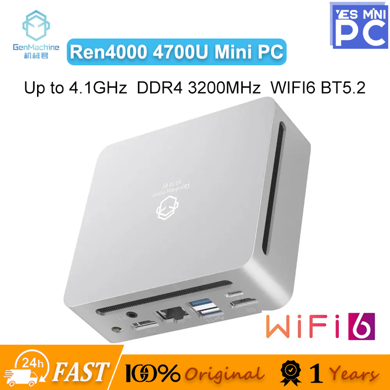 GenMachine MINI PC AMD R7 4700U Lên đến 4.1GHz DDR4 3200MHz SSD M.2 ...