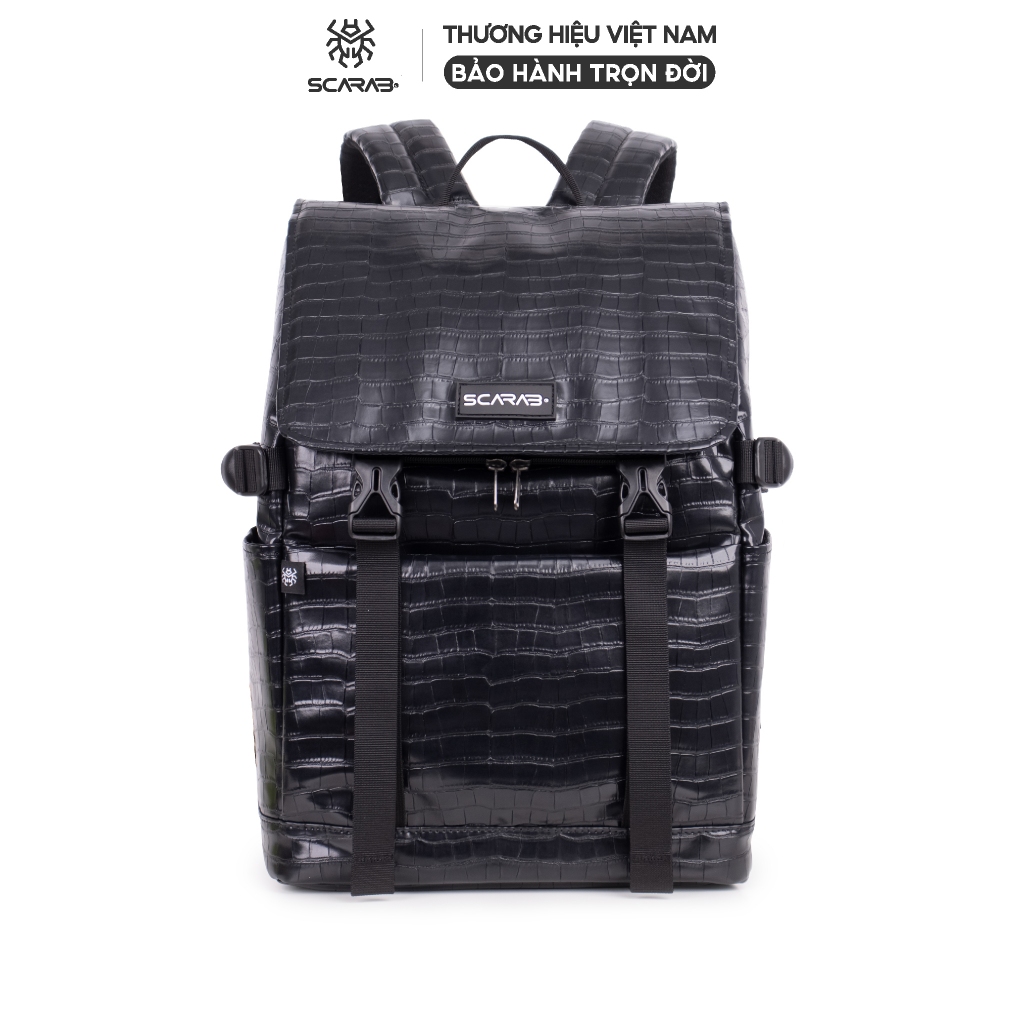 Balo Da PU Thời Trang Scarab Urban Leather Backpack - Ba lô Đi Học Đi ...