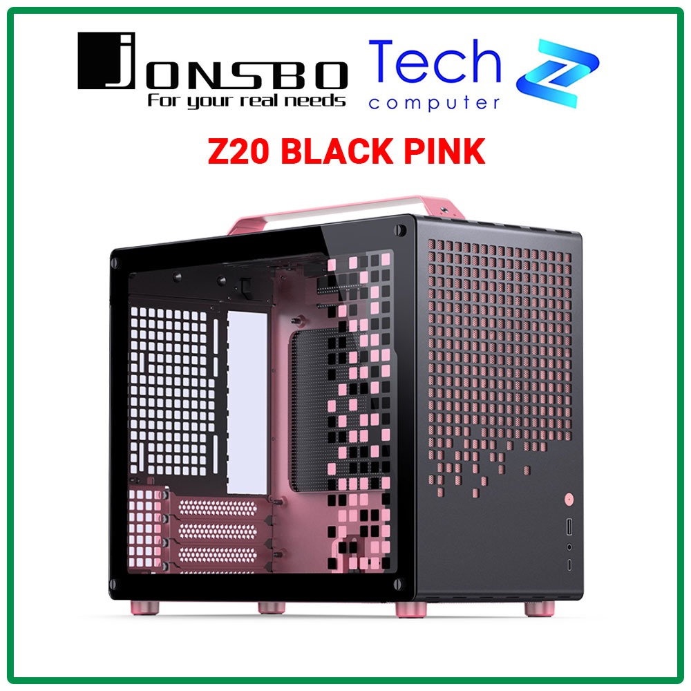 VỎ CASE JONSBO Z20 BLACK PINK (Mini MATX, Màu Đen Hồng) | Shopee Việt Nam
