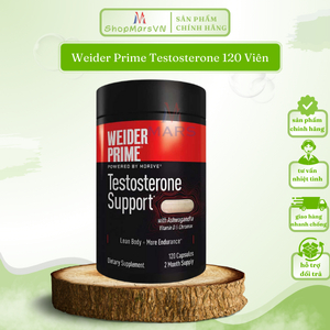 Viên Uống Weider Prime Testosterone Support 120V, Tăng Cường Sinh Lý ...