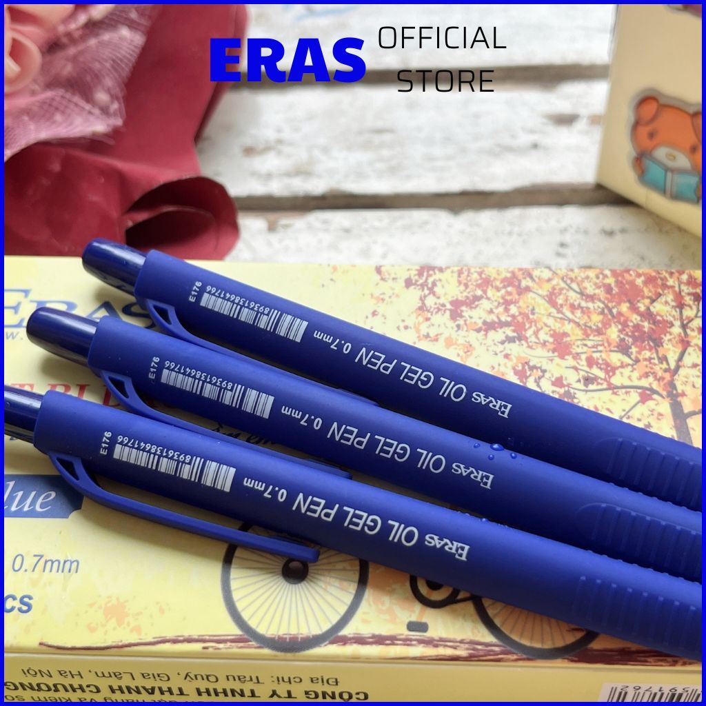 Hộp 20 Cây Bút Bi Tam Giác 0.7mm Eras E176 - Bút Bi Cho Học Sinh Trung ...