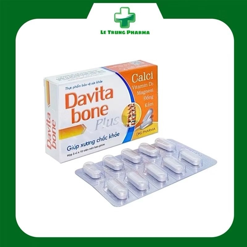 [ CHÍNH HÃNG ] Viên uống Davita Bone DHG Pharma giúp xương chắc khỏe ...
