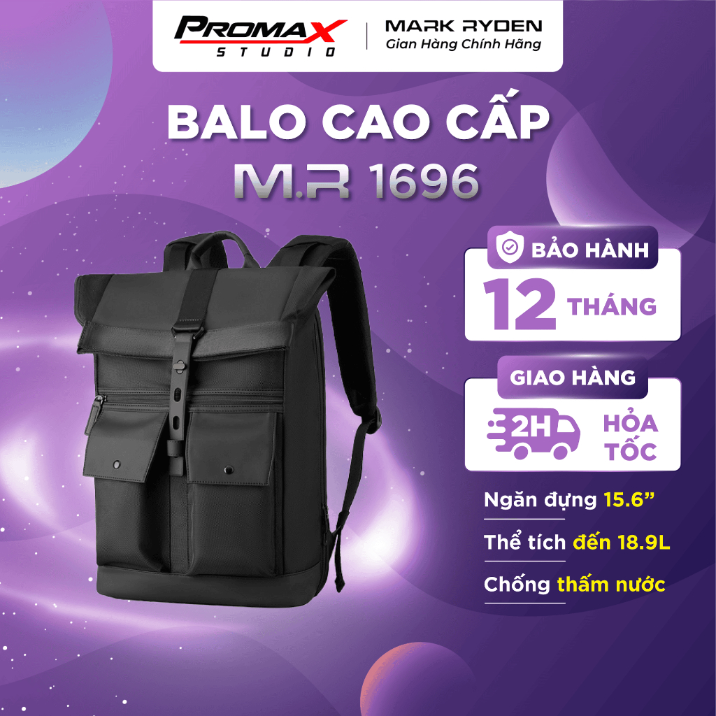 Balo Laptop Thời Trang Cao Cấp Mark Ryden ZOLL ROLLTOP MR 1696 (Đẳng ...