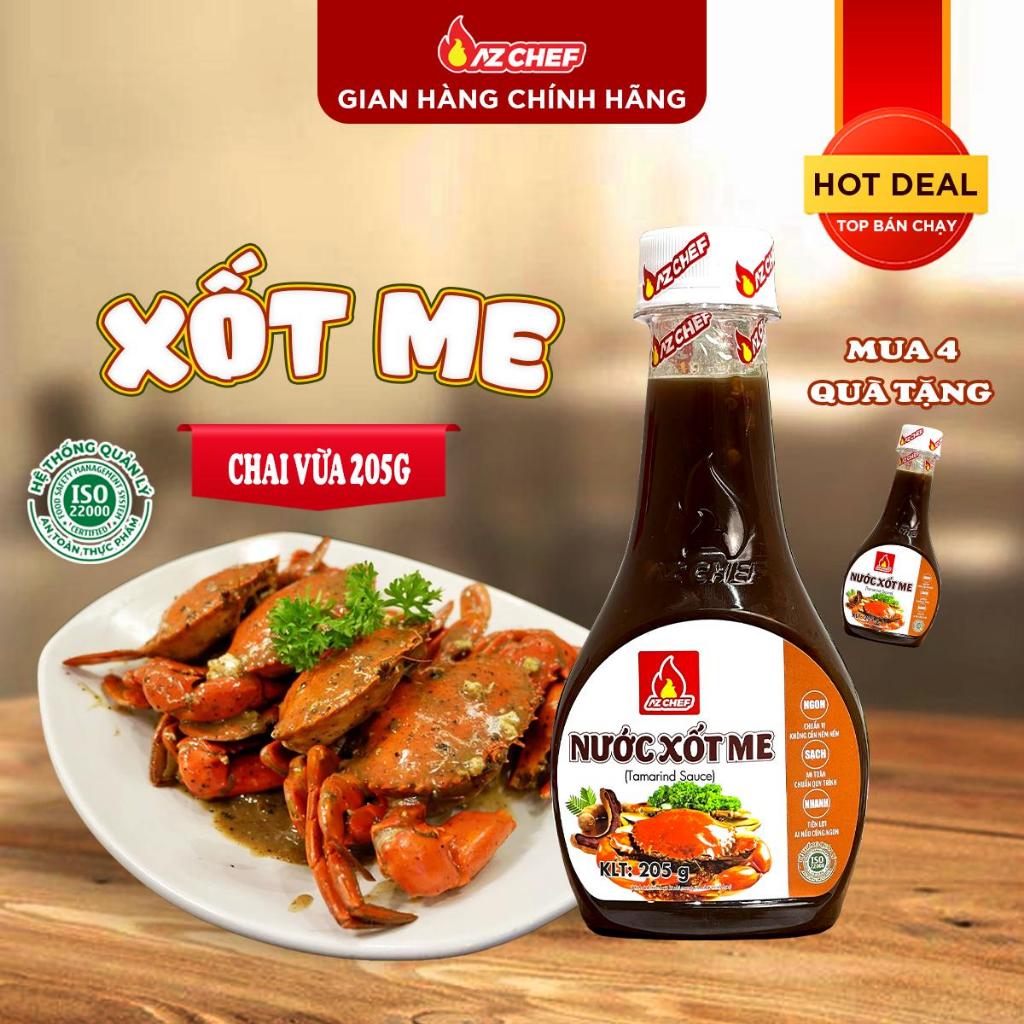 Nước xốt me 205g AZ CHEF dùng làm các món cua rang me,cút lộn xào me ...