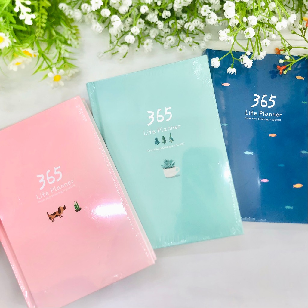 Sổ kế hoạch 365 Life Planner màu đẹp có sẵn giá rẻ 13 x 18 | Shopee ...