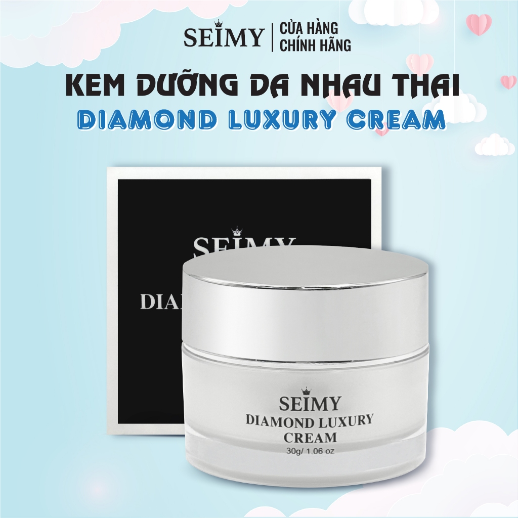 Kem dưỡng da mặt nhau thai Seimy - Diamond Luxury Cream 30g | Shopee ...
