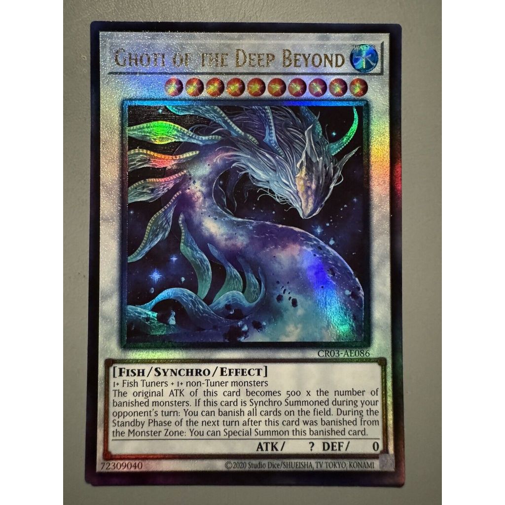 [ AE ] Lá bài thẻ bài Yugioh CR03-AE086 - Ghoti of the Deep Beyond - Ultimate Rare - Tặng bọc ...
