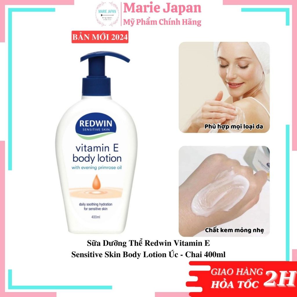 Sữa Dưỡng Thể Redwin Vitamin E Sensitive Skin Body Lotion Úc - Chai ...