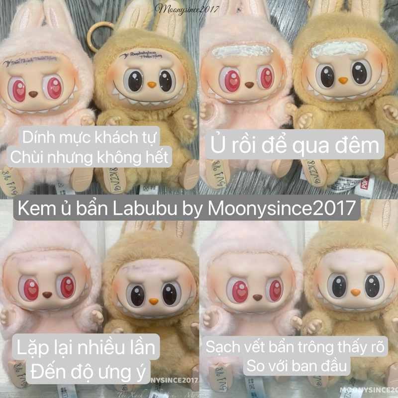 Kem lau vết bẩn Labubu - Baby Three vệ sinh mô hình nhựa POP MART ...