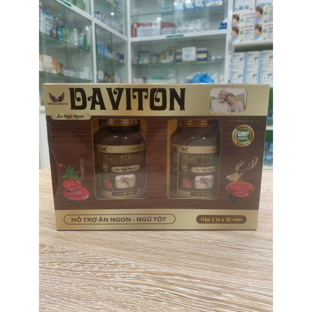 Ăn ngủ ngon Daviton - Hỗ trợ ăn ngon, ngủ tốt, tạo giấc ngủ ngon - Hộp ...