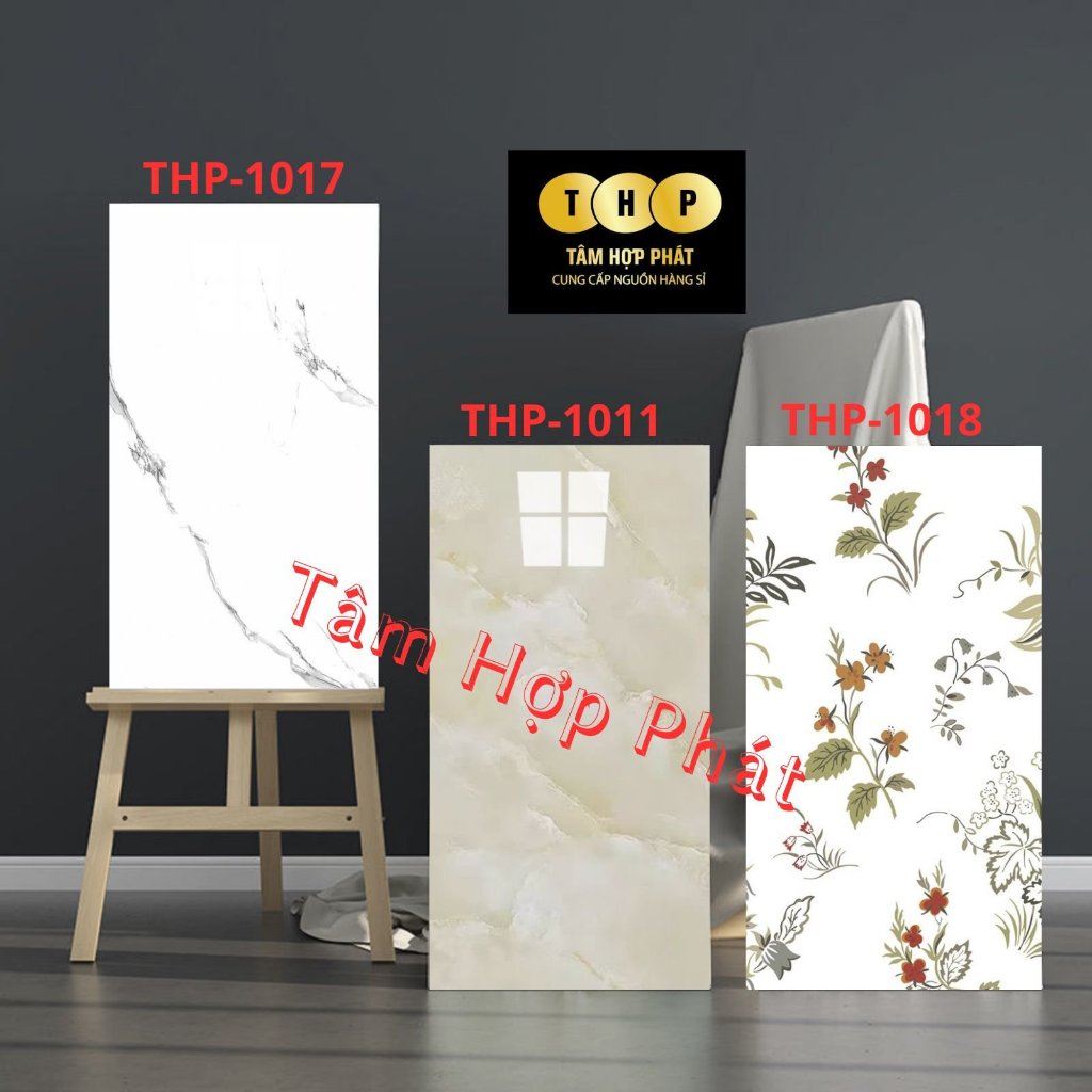 10 Tấm Xốp Dán Tường THP phủ PVC Vân Đá cẩm thạch 60x30 cm, hàng cao ...