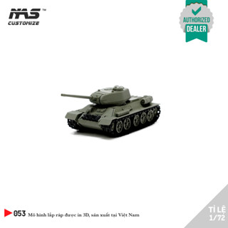 [NAS] Mô hình lắp ráp xe tăng Nga T-34-85 1/72, Mô hình quân sự xe tăng Nga T34 85 tỉ lệ 1/72 ...