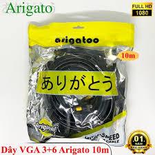 Dây Cáp VGA 3M 5M 10M 15M Arigato Đen 3+6 Hàng Xịn Chống Nhiễu Cao Cấp ARIGATO | Shopee Việt Nam